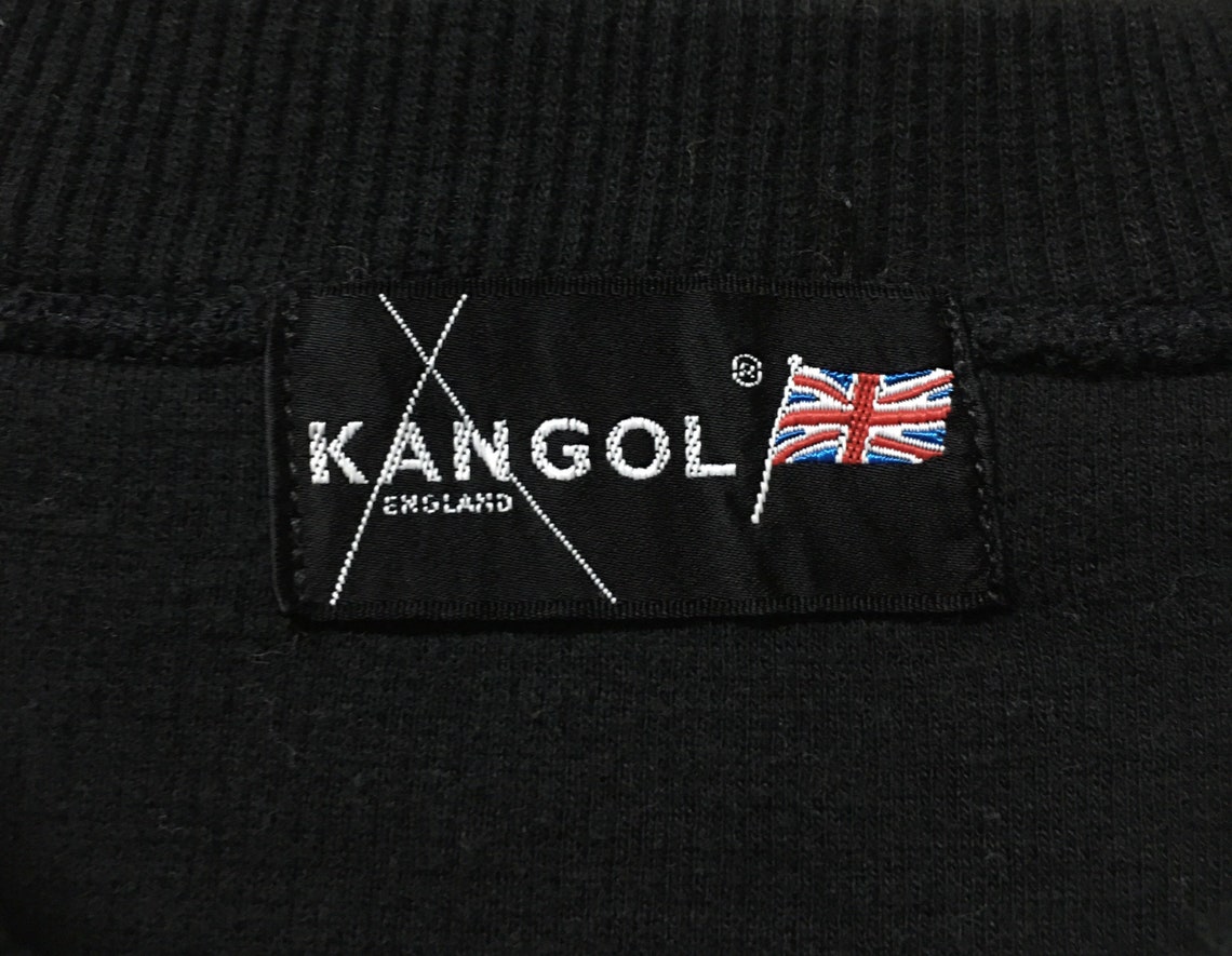 Vintage Kangol Big Logo Embroidered Colour Block Pullover Sweatshirt ...