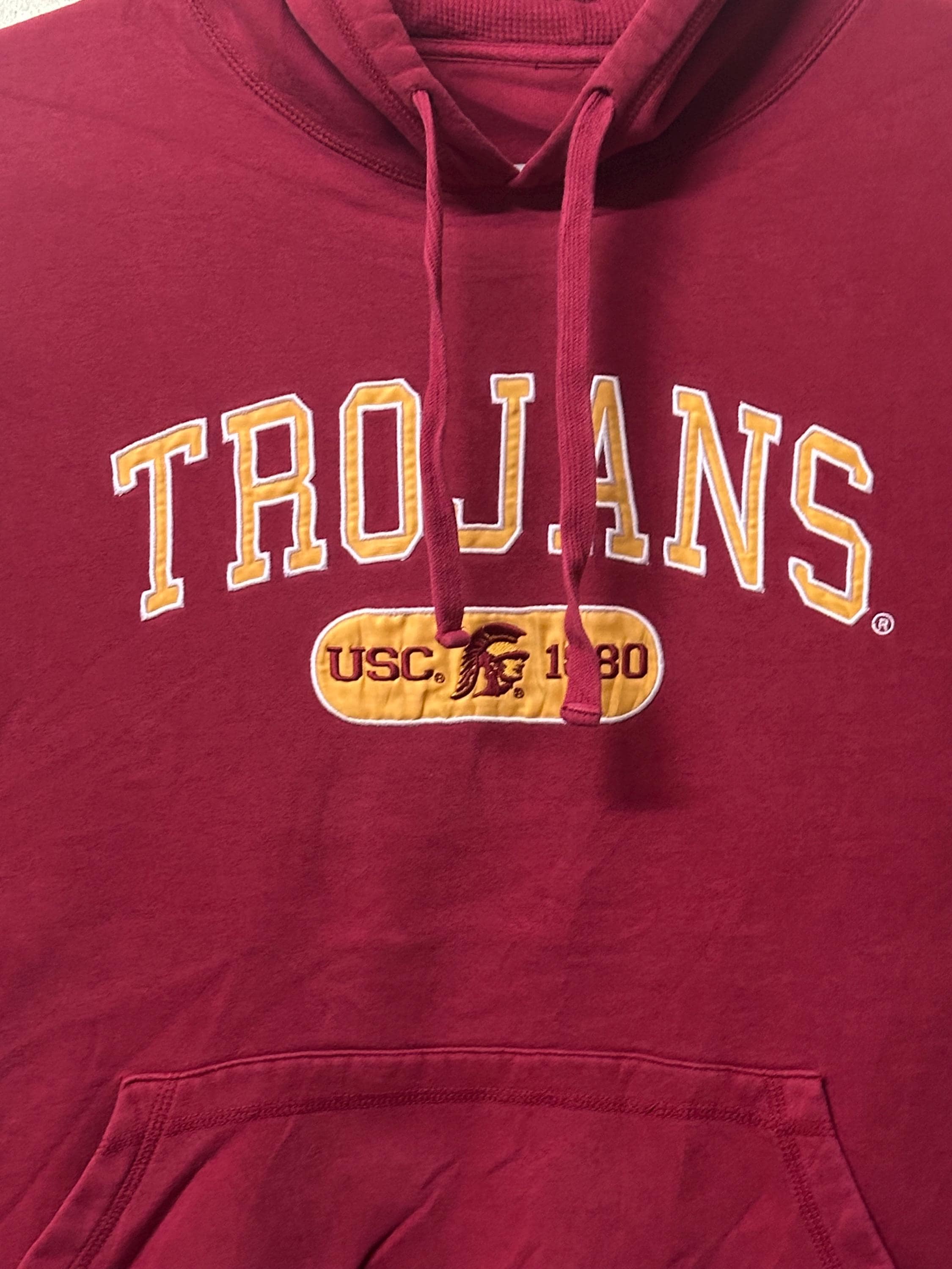 Vintage USC University of South California Trojans Hoodie Big Logo ...