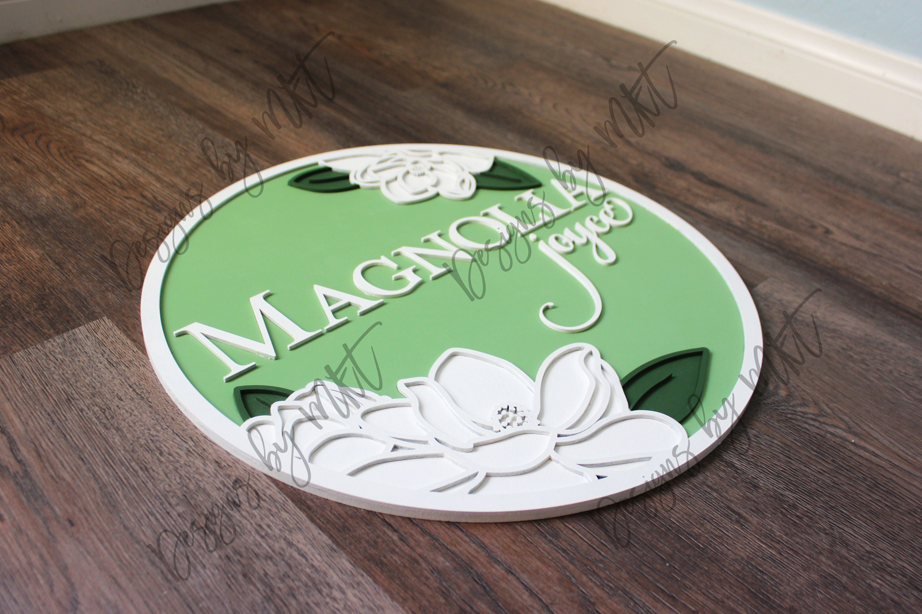 Round Magnolia Sign DIGITAL Files, SVG, PDF, Etc. - Etsy