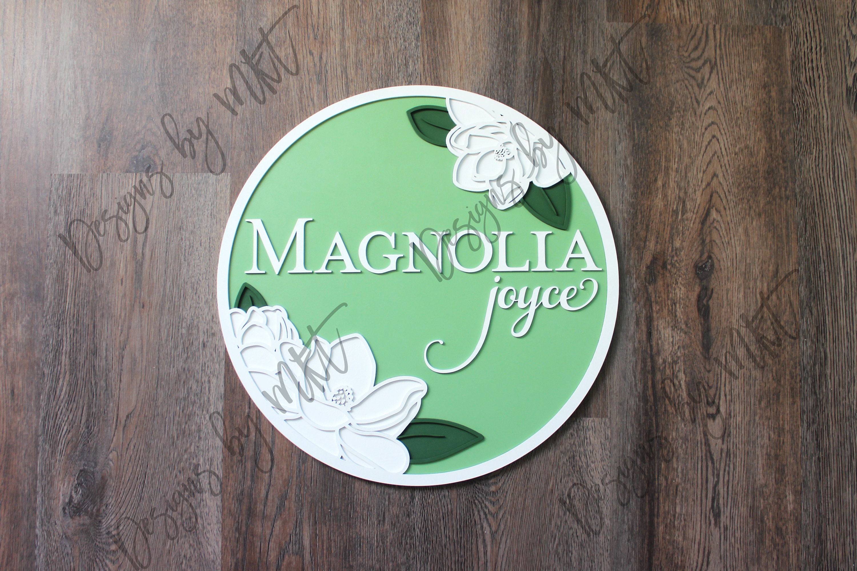 Round Magnolia Sign DIGITAL Files, SVG, PDF, Etc. - Etsy