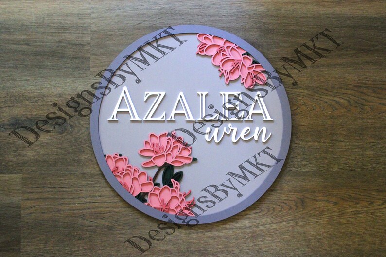 Round Azalea Sign DIGITAL Files, SVG, PDF, Etc. - Etsy