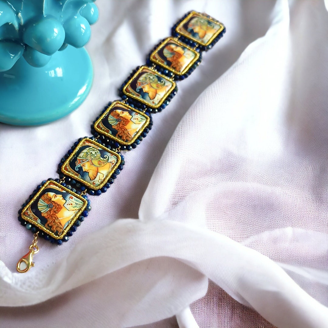 Sicilian Bracelet With Sicily Ceramic Tiles - Etsy