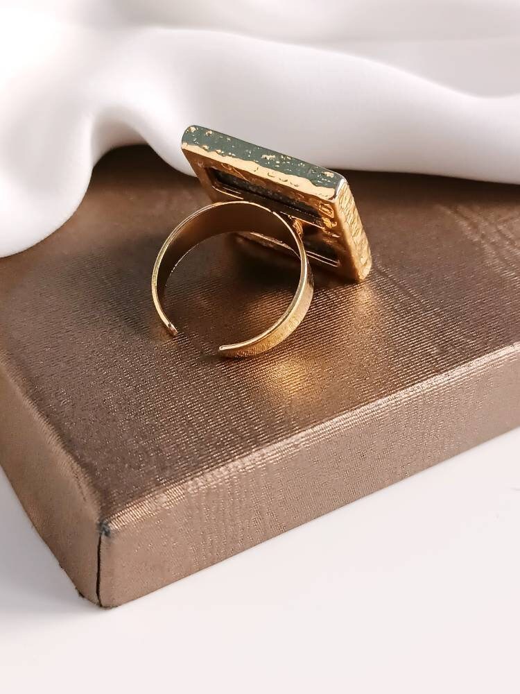 Ceramic Tile Ring - Etsy