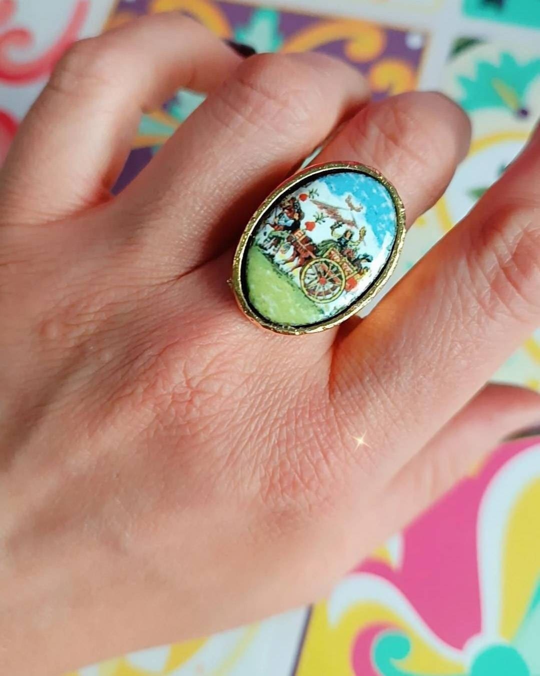 Sicily Ceramic Ring - Etsy