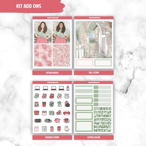 Printable Planner Stickers, Weekly Sticker Kit, Strawberry, Erin ...