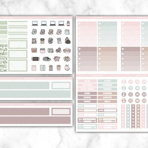Printable Planner Stickers, Weekly Sticker Kit, Cozy Up, Erin Condren ...
