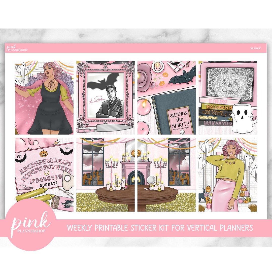 Printable Planner Stickers, Weekly Sticker Kit, Seance, Erin Condren ...