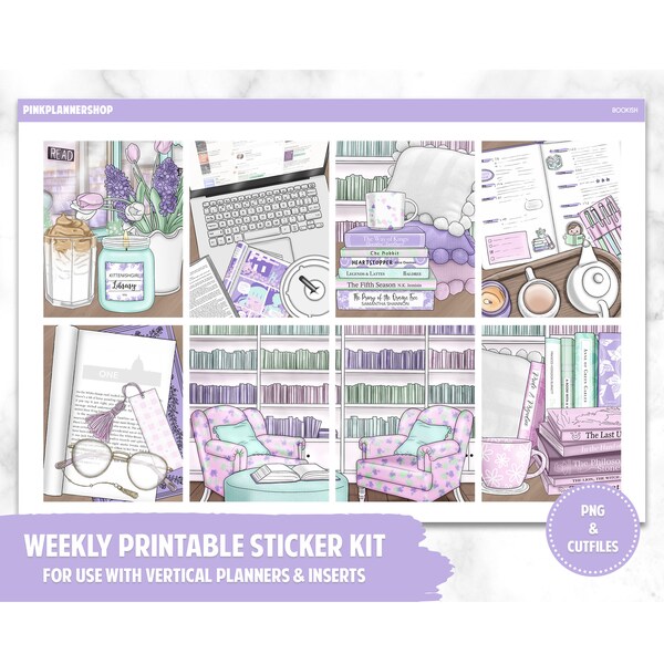 Bookish Planner - Etsy