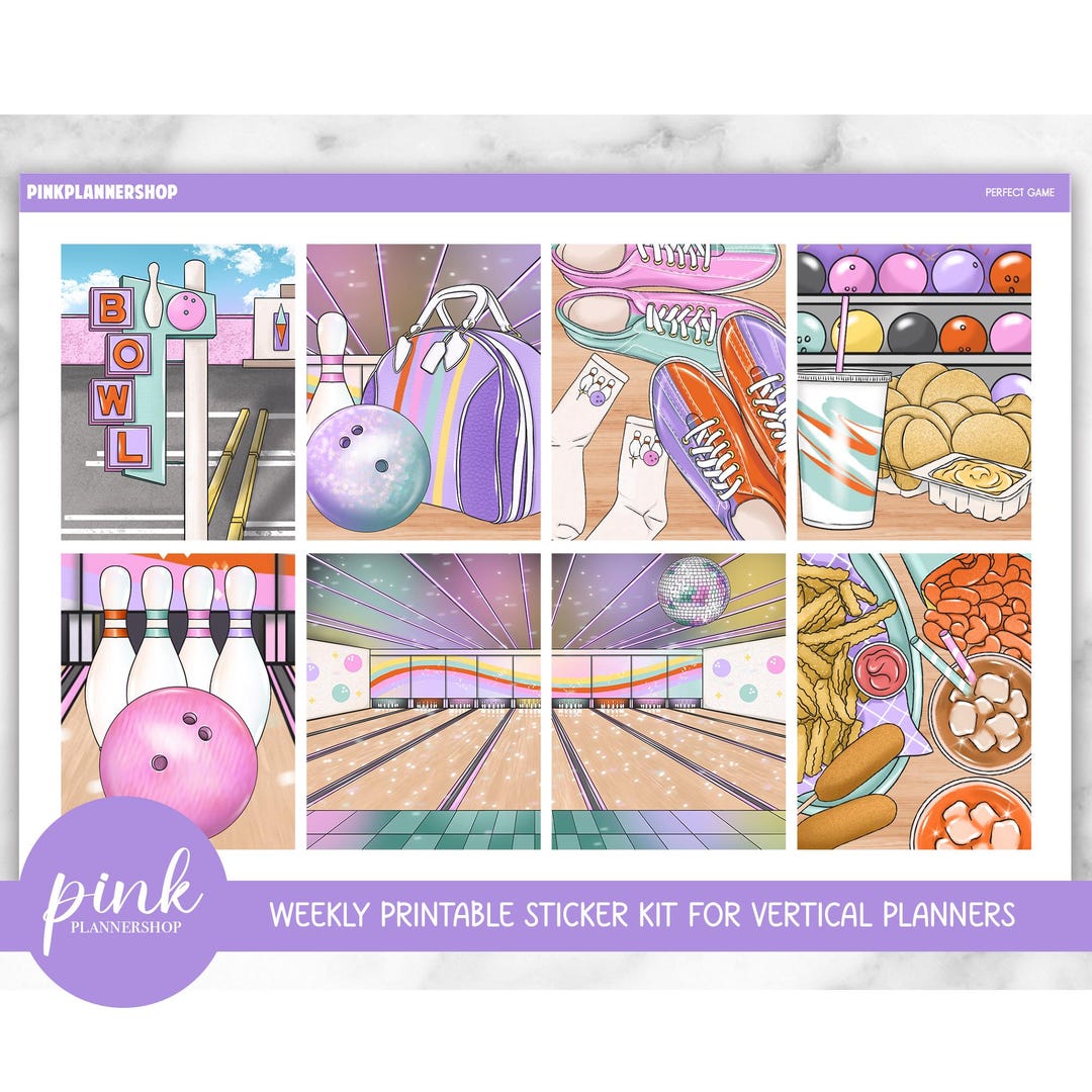 Printable Planner Stickers, Vertical Stickers, Weekly Kit, Erin Condren ...