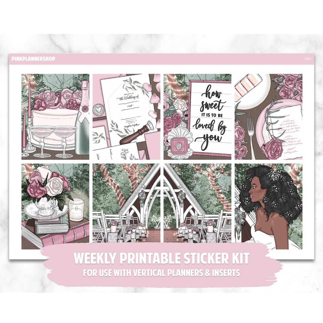 Printable Planner Stickers, Weekly Sticker Kit, I Do, Erin Condren ...