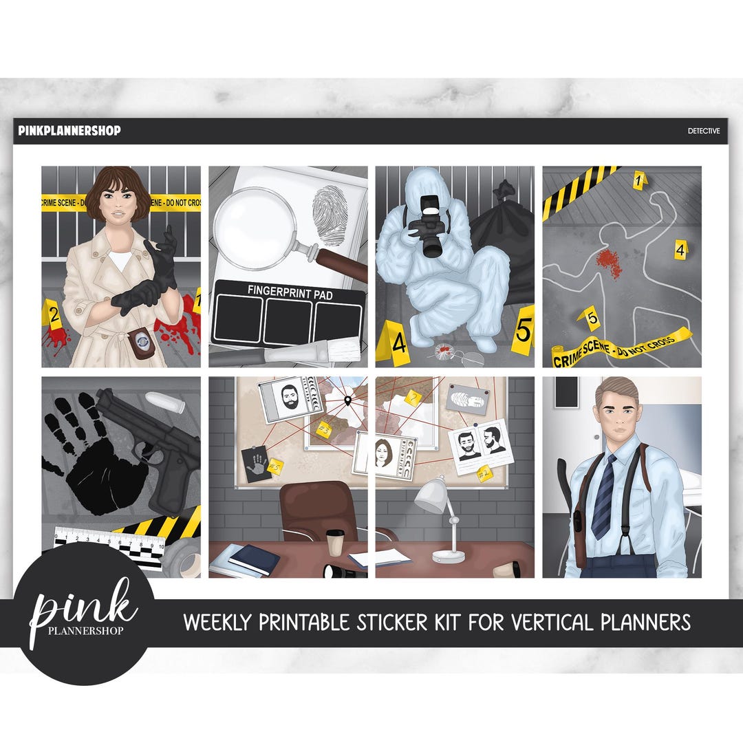 Printable Planner Stickers, Vertical Stickers, Weekly Kit, Erin Condren ...