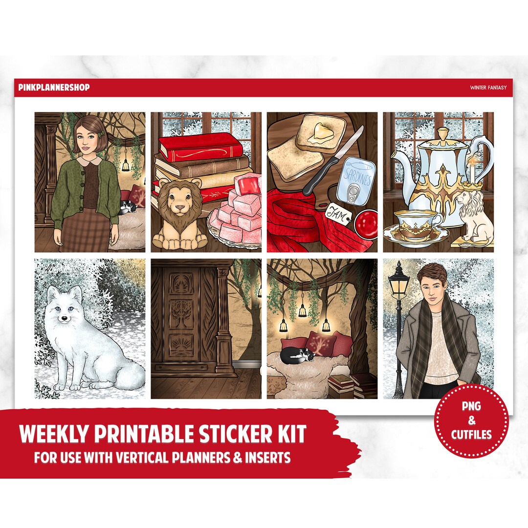 Printable Planner Stickers, Vertical Kit, Weekly Kit, Erin Condren ...