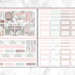 Printable Planner Stickers, Weekly Sticker Kit, Cozy Up, Erin Condren ...