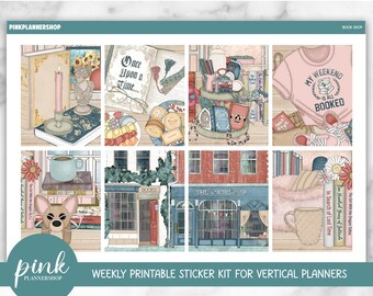 Printable Planner Stickers, Weekly Sticker Kit, Moonlight Gamer, Erin ...