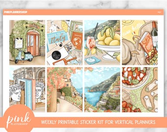 Printable Planner Stickers, Weekly Sticker Kit, Atlantis, Erin Condren ...
