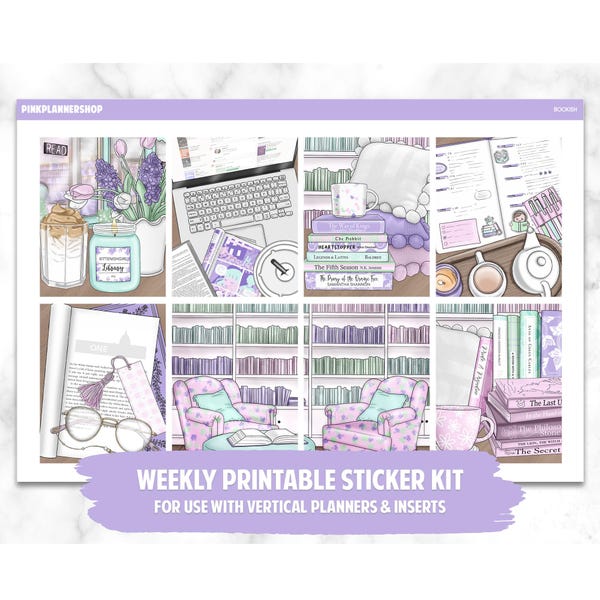 Bookish Planner - Etsy