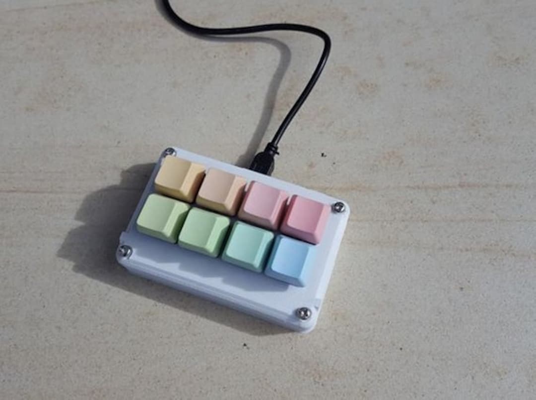 8 Button Macro Keypad - STL File | 3D Printing, Files for 3D Printer - Etsy