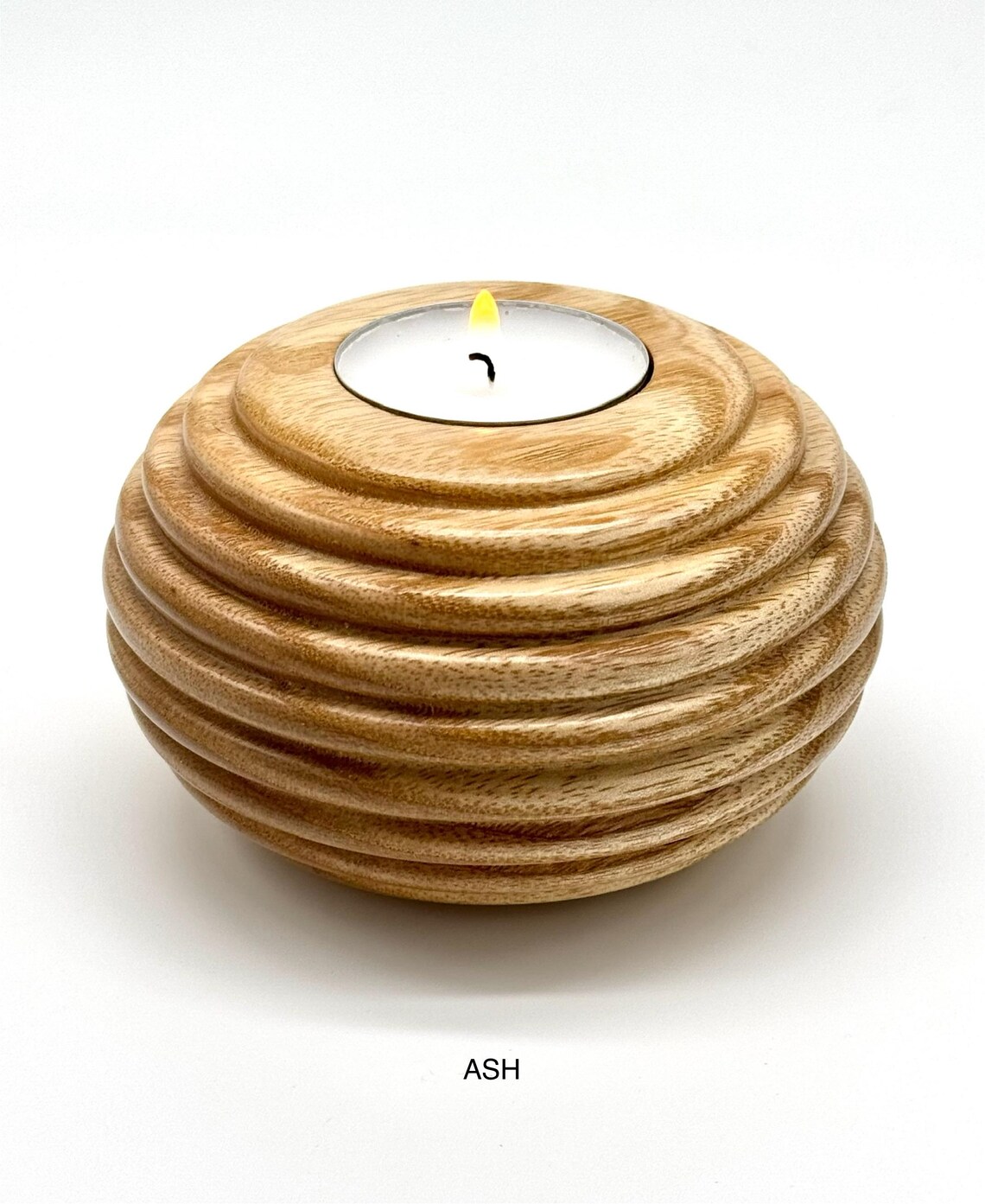Wooden Turned Tea Light - Etsy