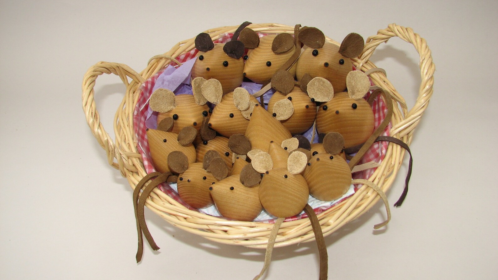 Wooden Mouse Turned Mice. CAMEL. - Etsy UK
