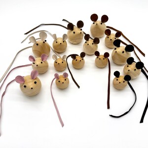 Wooden Mouse, Turned Mice. IVORY. - Etsy