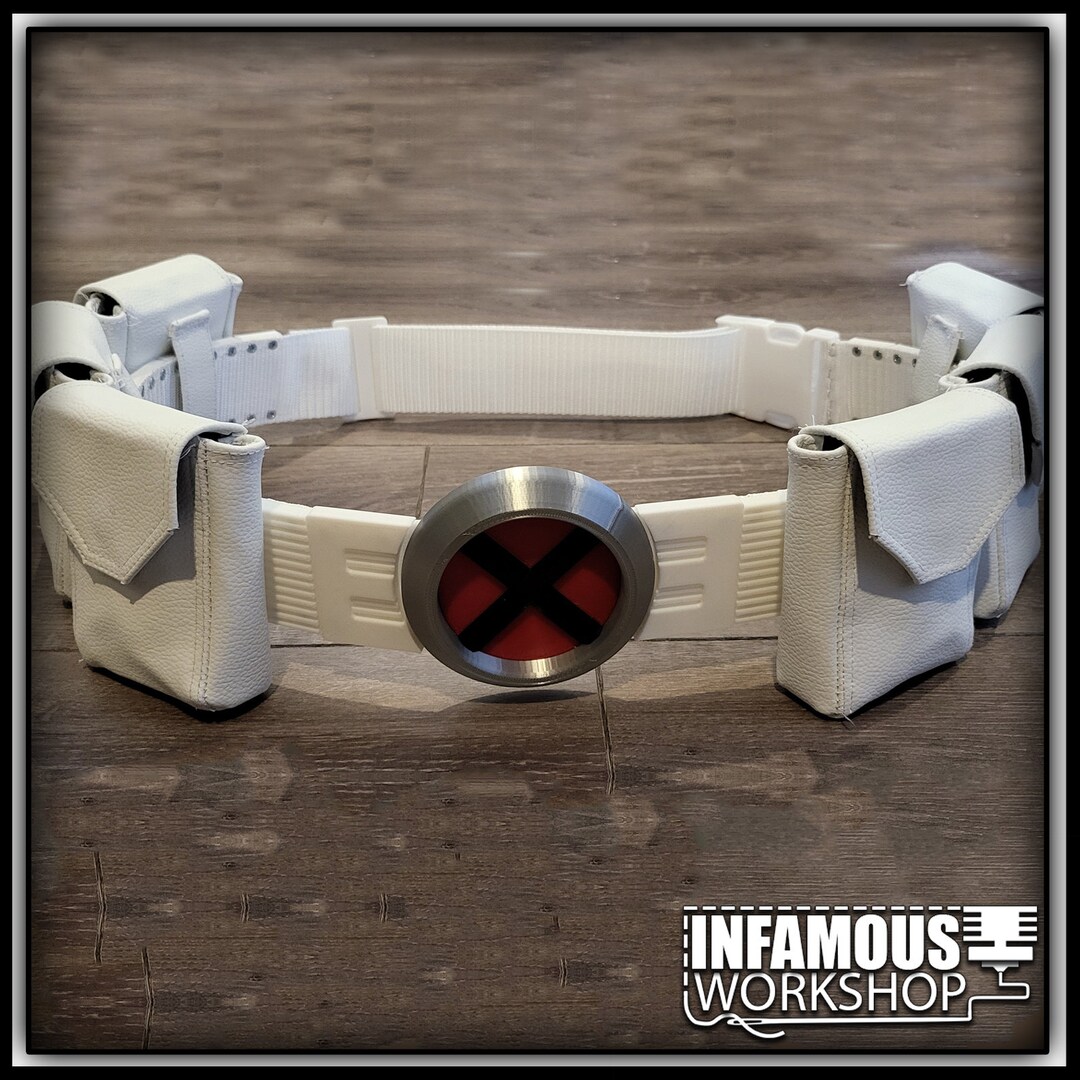 X-belt White With Pouches - Etsy