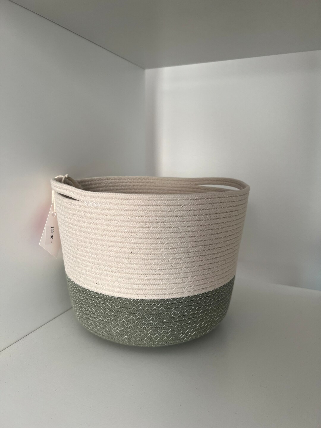 SAGE GREEN Rope Planter, Planter Basket, Plant Pot, Catch All, Rope ...