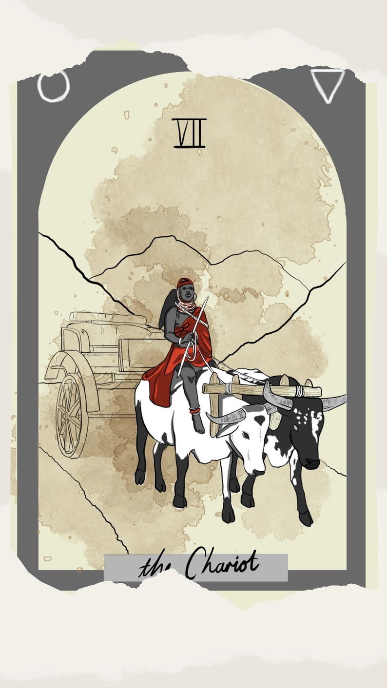 Tarot Card of the Chariot - Etsy