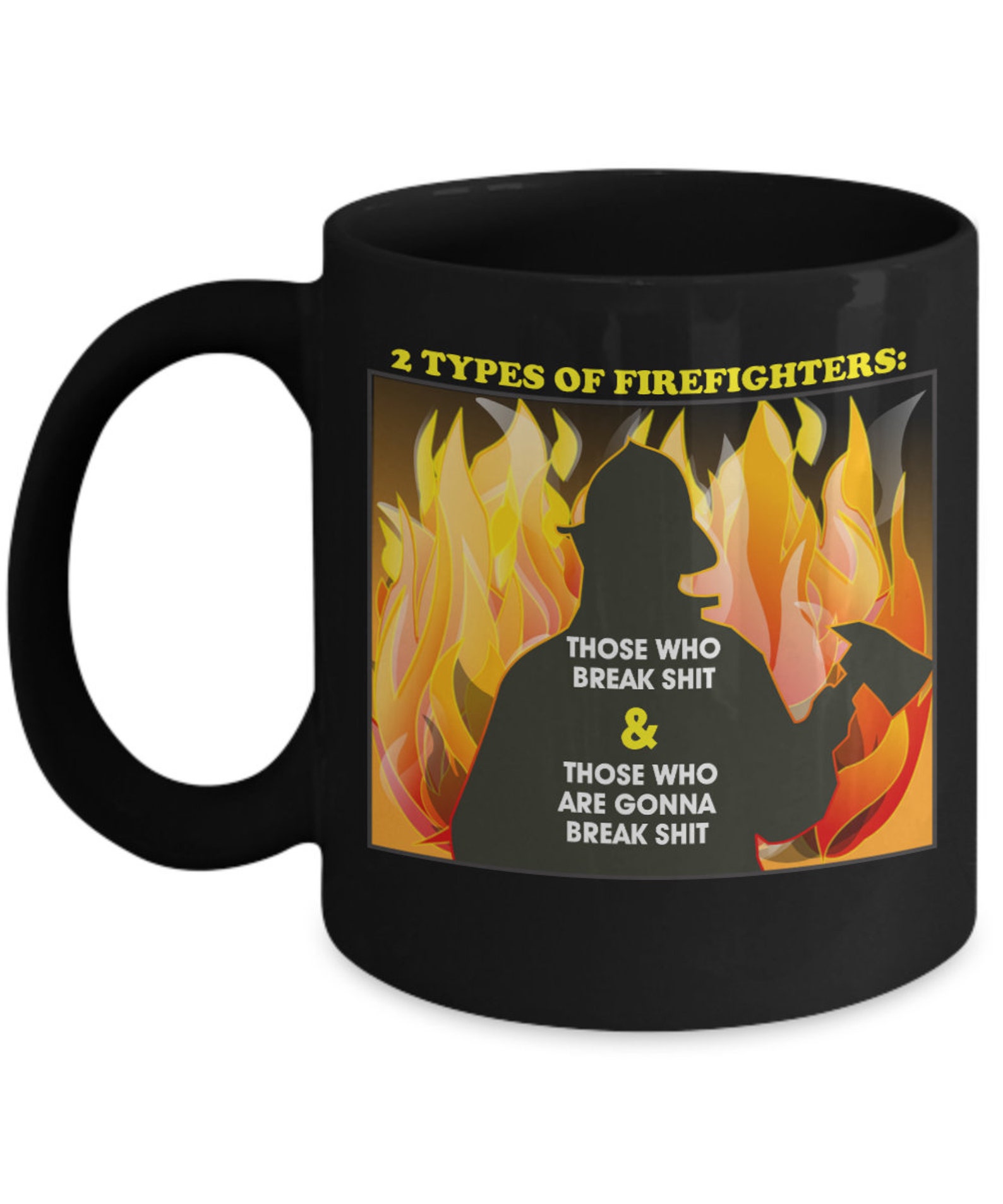 Firefighter Coffee Mug Funny Firefighter Mug Firefighter | Etsy