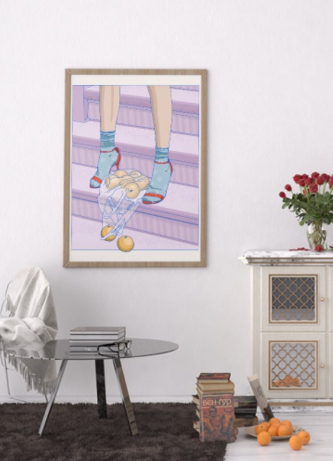 FALLEN FRUIT Printable Digital Art Print. Download. Kitchen Wall Art ...