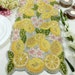 Handmade Lemons and Flowers Beaded Runner - Etsy