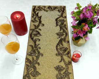 Gold Table Runner - Etsy