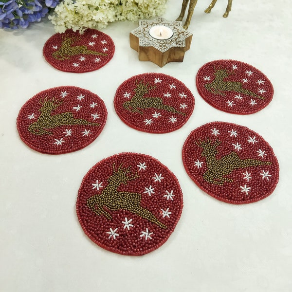Christmas Coasters - Etsy