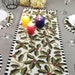 Christmas Holly Leaves Handmade Beaded Table Runner. Matching Placemats ...