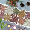 Christmas Holly Leaves Handmade Beaded Table Runner. Matching Placemats ...