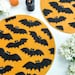 Handmade Halloween Bats Round Beaded Placemat - Etsy