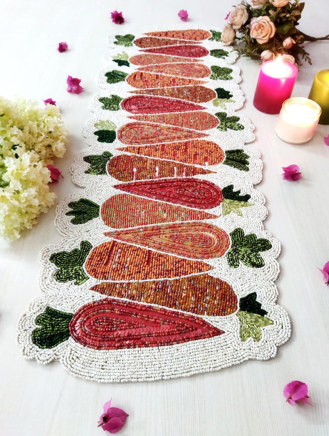 Carrots Handmade Beaded Runner - Etsy