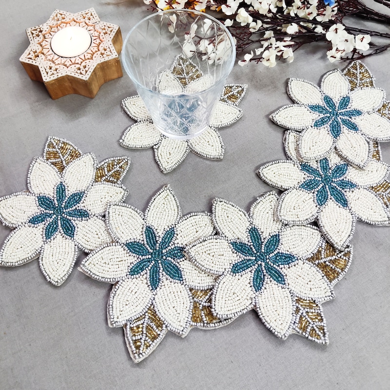 Flower Shaped Coasters - Etsy