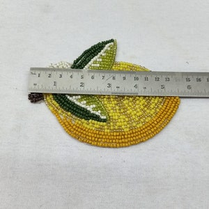 Handmade Lemon Beaded Coaster - Set of 6 - Etsy