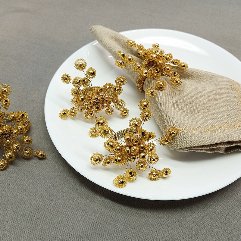 Gold Napkin Ring - Etsy