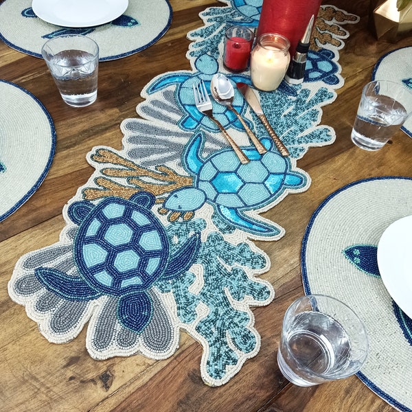 Beach Table Runner - Etsy