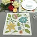 Handmade Lemons and Flowers Beaded Runner - Etsy