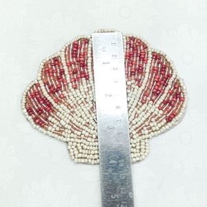 Set of 6 Handmade Beaded Shell Coasters - Etsy