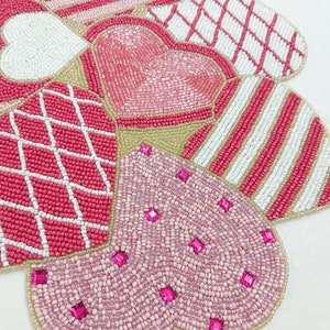 Hearts Handmade Beaded Runner - Etsy