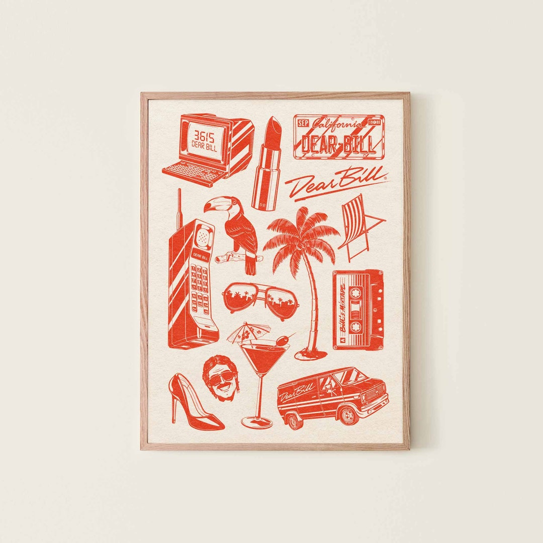 Limited Edition Poster - Dear Bill - 30x40cm - Etsy