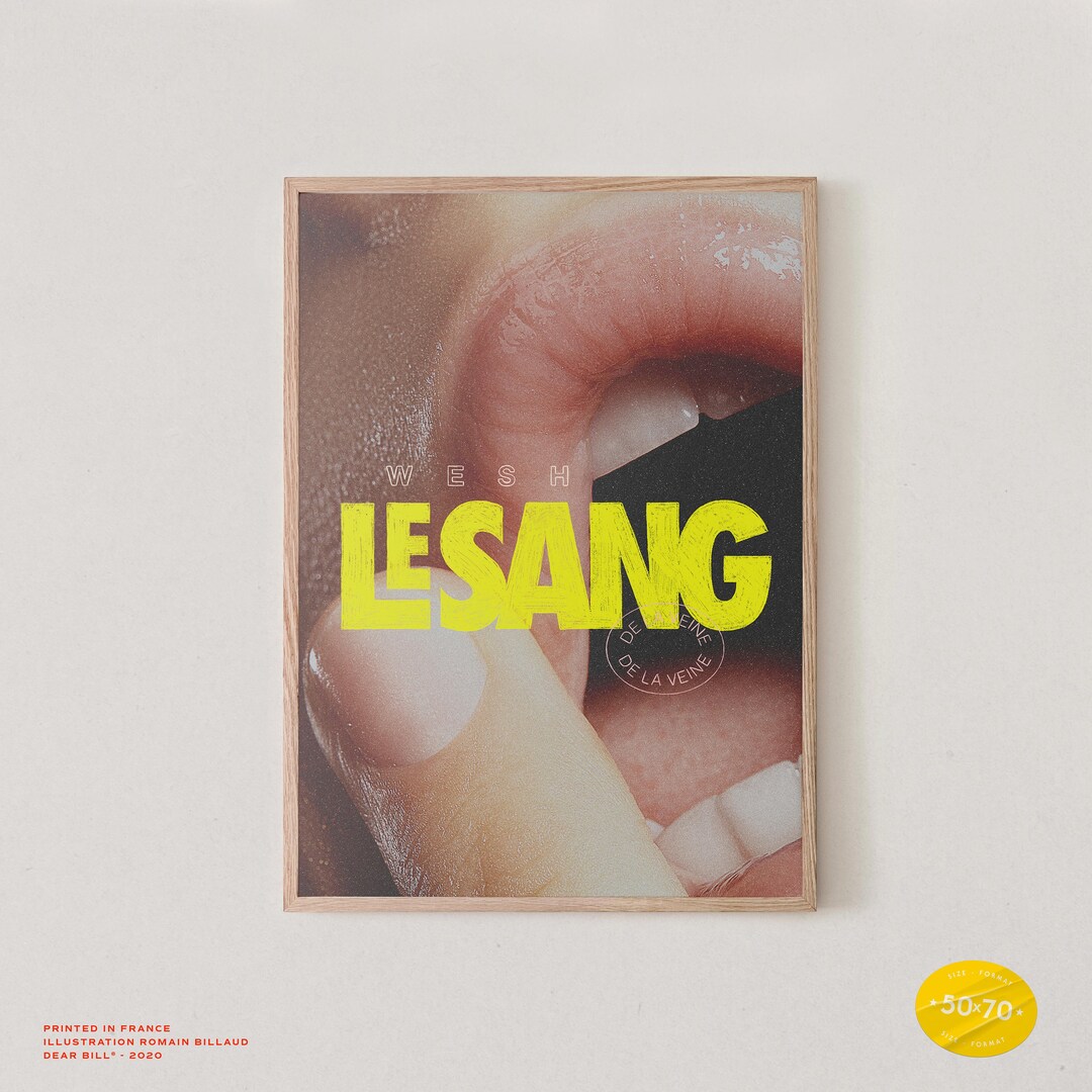 Wech the Blood Poster - Etsy