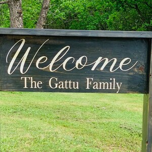 Front Yard Welcome Sign, Welcome Sign, Yard Sign, Custom Yard Sign ...