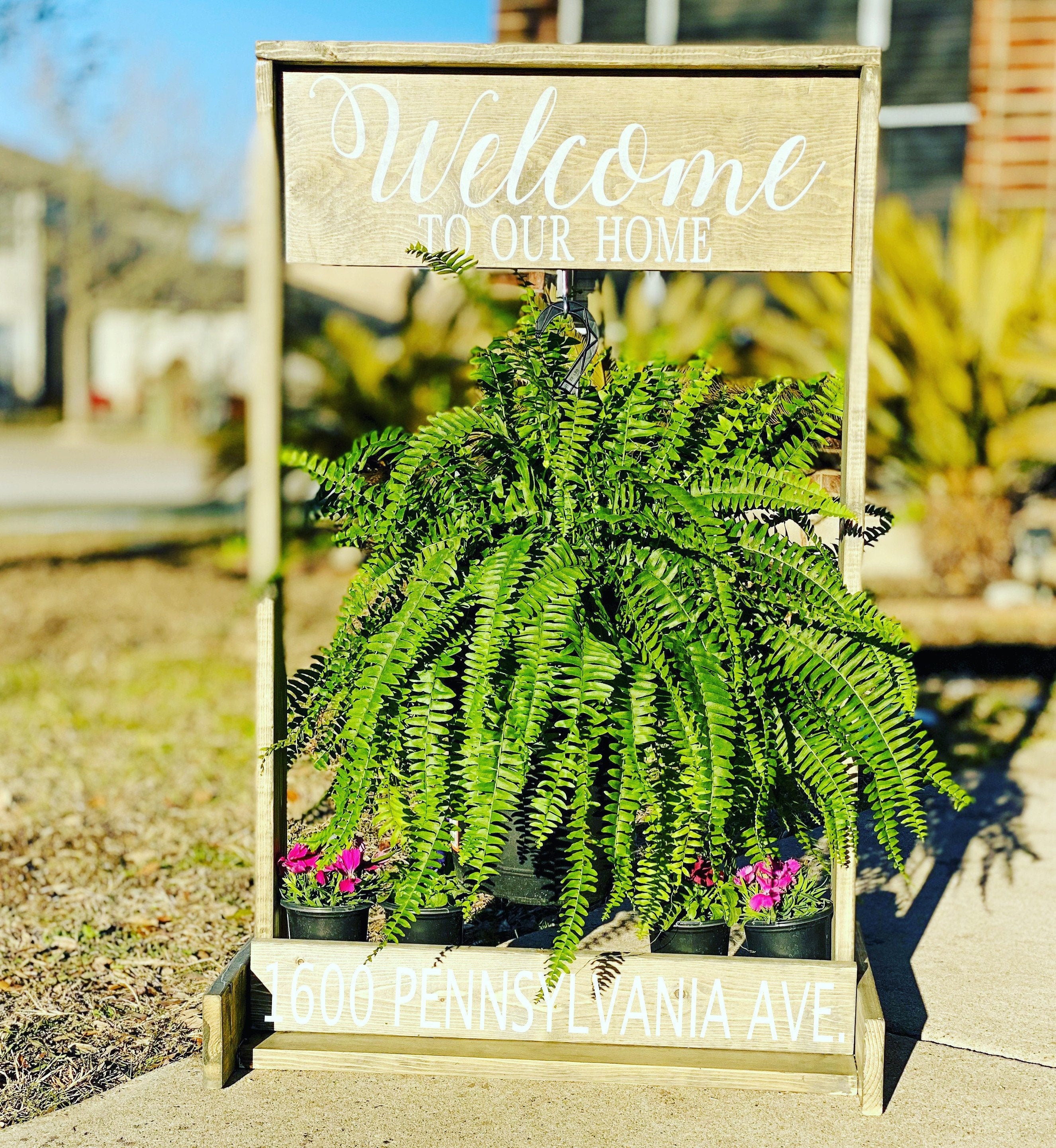 Front Yard Welcome Sign, Welcome Sign, Yard Sign, Custom Yard Sign ...