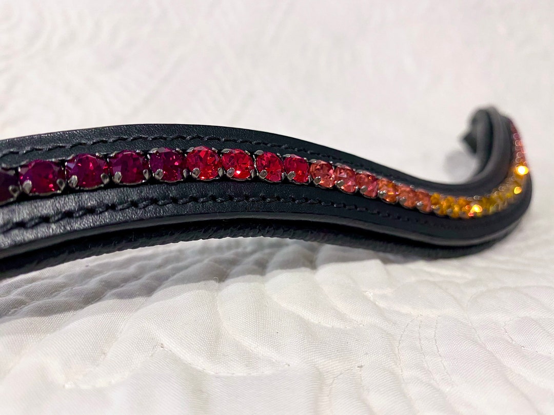 Volcano Browband With European Made Crystals - Etsy