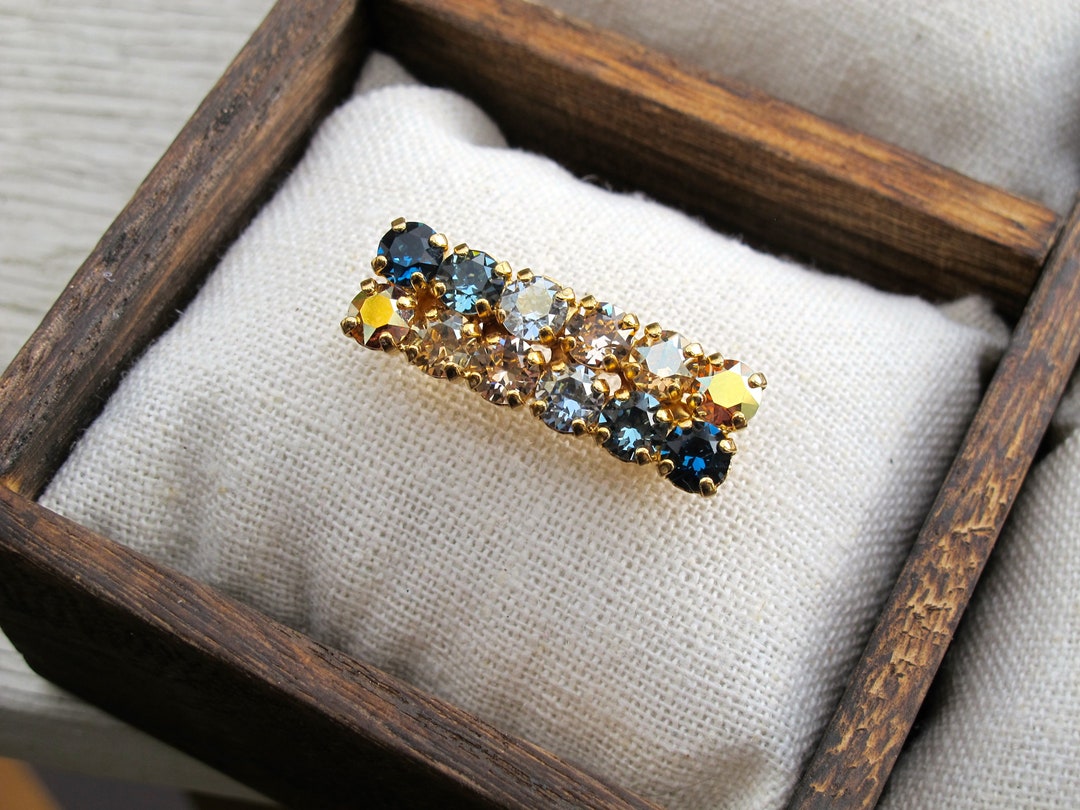 Custom Stock Tie Pin With European Made Crystals - Etsy