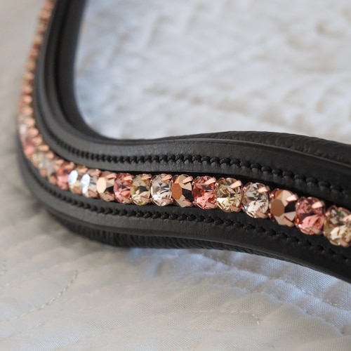 Rose Gold Swarovski Mega Bling Crystal Browband | Etsy